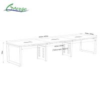 China Rectangular Industrial Design Style Office Conference Table for Professional Office Space for sale