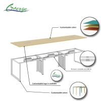 China Rectangular Industrial Design Style Office Conference Table for Professional Office Space for sale
