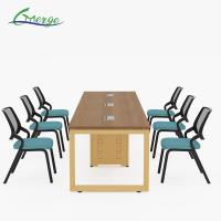 China Rectangular Industrial Design Style Office Conference Table for Professional Office Space for sale