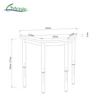 China Customized Size Uplift Standing Desk with 4 Memory Presets and Assemble Video Assistance for sale