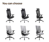 China Manufacturer Comfortable High Back Ergonomic Computer Chair Adjustable Full Mesh Swivel Executive Boss Manager Office Chairs for sale