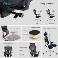 China Factory Wholesale High Quality Promotional Black Swivel Staff Reception Ergonomic Mesh Office Desk Chair With Lumbar Support for sale