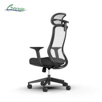 China Office Furniture High Back Flip up Armrest Ergonomic Swivel Executive Computer Staff Mesh Chairs for Office Work Easy Control for sale