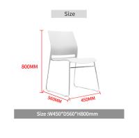 China New Products Office Meeting Conference Room Training Waiting Chair Office Furniture Modern Stackable Plastic Chair for sale
