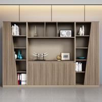 China Wooden Office Filing Cabinets with Locks Bookcases and Storage Cabinets for Office Boss Background Partition Storage Furniture for sale