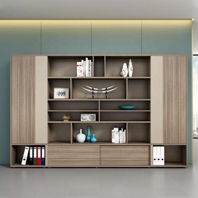 China Wooden Office Filing Cabinets with Locks Bookcases and Storage Cabinets for Office Boss Background Partition Storage Furniture for sale