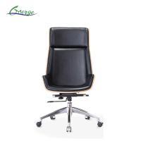 China Ergonomic Office Furniture High Back Leather Pu Executive Office Chair Swivel Feature Traditional Computer Table Office Desk for sale