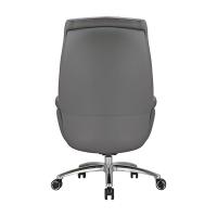 China Luxury Middle Back Executive Office Desk Chair Set High Quality Metal Frame Ergonomic PU Leather Padding Traditional Design for sale