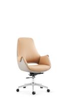 China Wholesale Luxury Mid-Back Leather Office Chair Ergonomic Executive Commercial Furniture Traditional Design for sale
