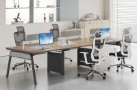 China Improve Workplace Productivity with 6 Person Open Space Office Workstation and Privacy Divider Panels for sale
