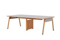 China Modern 4 Person Conference Table with Cable Management for Small Office Meeting Rooms for sale