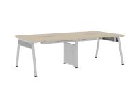 China Modern 4 Person Conference Table with Cable Management for Small Office Meeting Rooms for sale
