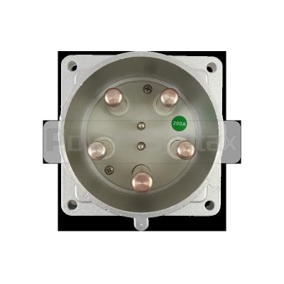 China 200A 5P IP67 High Current Panel Mounted Appliance Inlet Plug PowerSyntax No. 75266 for sale