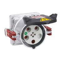 China Power Syntax 4P High Current Industrial Socket 200A IP67 380V Heavy Duty Part No. 75241 for sale