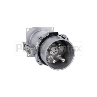 China Panel Mounted Appliance Inlet Plug PowerSyntax 4P 250A IP67 380V Heavy Duty No. 75284 for sale