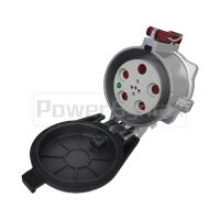 China PowerSyntax High Current Industrial Socket 5P 250A IP67 380V Heavy Duty No. 75131 for sale