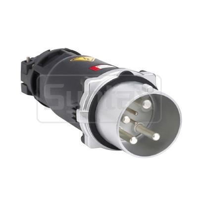 China Industrial High Current Plugs And Sockets PowerSyntax 4P 160A IP67 380V Heavy Duty No. 75201X for sale