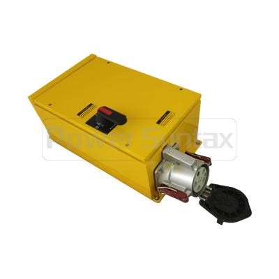 China Receptacle Switched And Mechanical Interlocked Box Heavy Duty 5P 200A IP67 High Current Wall Mounted 75236 for sale