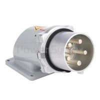 China PowerSyntax 5P 200A IP67 400V Heavy Duty High Current Wall Mounting Angled Industrial Plug Big AMP Part No. 75316 for sale