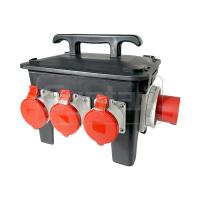 China Syntax New RB13 Handy Solid Rubber Box 63A Three Phase Mains Power Distro Box For Live Event Industry for sale