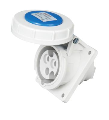 China 3P16A IP44 Waterproof Screwless Third Generation Connector Industrial Socket with Blue Cover Made in China part no. 1475 for sale