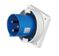 China Hard Plastic 125Amp Power Plug 3 Phase , Wall Mounted 230v 3 Phase Plug for sale