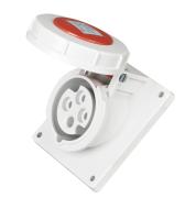China Weatherproof Bevel 3 Phase Industrial Socket Connector 50 - 60 Hz Frequency for sale