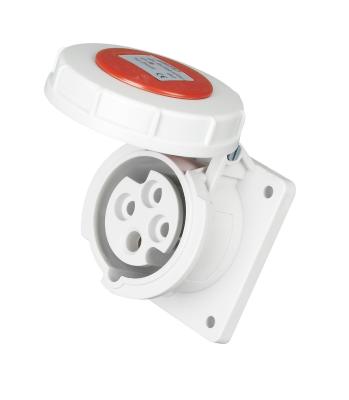China 4P 3 Phase Industrial Socket IP67 Weather Resistance Hard Plastic PA Housing for sale