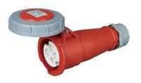 China Red Industrial 3 Phase Power Socket Connector High Weather Protection for sale