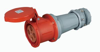 China Screwless 3 Phase Industrial Socket Connector , Sturdy Design 63 Amp Socket for sale