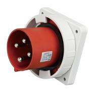 China Panel Mount Waterproof Plug Socket 400 Volts Rated Voltage 50 - 60 Hz for sale