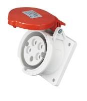 China Durable 16 Amp Industrial Socket , 179g / Pc Weight 16 Amp Power Socket for sale
