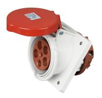 China 5 Phase Industrial Plug Sockets Inclination Type Clear Terminal Marking for sale