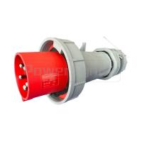 China PowerSyntax 3P+N+E 63A IP67 440V Third Generation Industrial Plug Line Type Part No. 1114 for sale