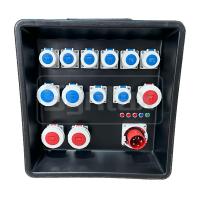 China Syntax MD3 Three Phase 63A Sports Event Distro Box HDPE IP67 With RCBO For Qatar Swimming Match 630x430x680mm for sale
