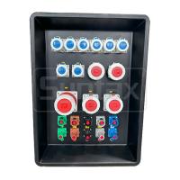 China Syntax MD4 Three Phase 400A Power Distro Board Heavy Duty PE IP67 For Qatar Swimming Match 630x430x900mm for sale