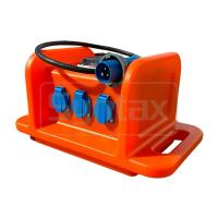 China Syntax MS8 Single Phase 16A HDPE Portable Distribution Box IP67 With Extension Cable 1 Meter With Handle 490x290x255mm for sale