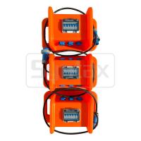 China Syntax MS8 Single Phase 16A HDPE Portable Distribution Box IP67 With Extension Cable 1 Meter With Handle 490x290x255mm for sale