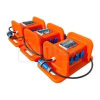 China Syntax MS8 Single Phase 16A HDPE Portable Distribution Box IP67 With Extension Cable 1 Meter With Handle 490x290x255mm for sale