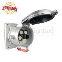 China PowerSyntax 4P 630 Amp 400V IP67 Heavy Duty High Current Industrial Socket Receptacle Part No. 75335 for sale