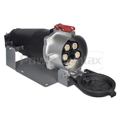 China PowerSyntax 5P 630 Amp 415V IP67 Heavy Duty High Current Industrial Connector Wall Mounted Type Part No. 75142 for sale