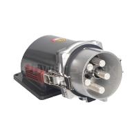 China PowerSyntax 5P 630 Amp IP67 400V Heavy Duty High Current Industrial Plugs Flush Mounted Angled Type Part No. 75143 for sale