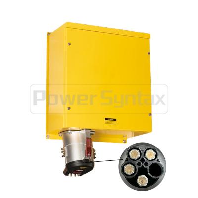 China PowerSyntax 4P 630 Amp 400V IP67 Heavy Duty High Current Built-in Terminal Wall Mounted Receptacle Part No. 75150 for sale