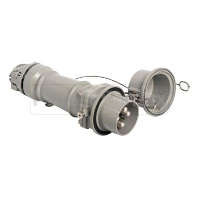 China PowerSyntax Shore Power High Current Industrial Male Plug Straight Type 4P 350A 400V IP67 Part No. MB350A-AP-S for sale