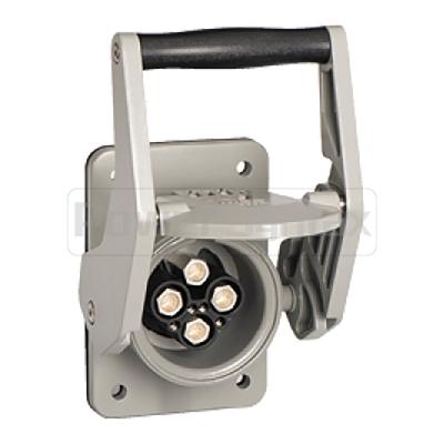 China PowerSyntax Shore Power High Current Industrial Panel Mounted Female Socket 4P 350A 400V IP67 Part No. MB350A-AS for sale