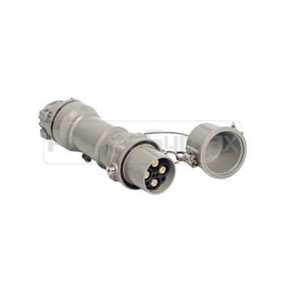 China PowerSyntax Shore Power High Current Industrial Female Plug Straight Type 4P 250A 400V IP67 Part No. MB250A-BS-S for sale