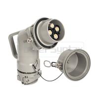 China PowerSyntax Shore Power High Current Industrial Female Plug Angled Type 4P 350A 400V IP67 Part No. MB350A-BS-B for sale
