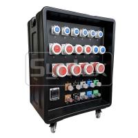 China Syntax MD5 Three Phase 500AMP IP67 Waterproof HDPE Power Distribution Box With Schneider Breakers And PowerSyntax Industrial Plugs and Sockets 880x560x1080mm for sale