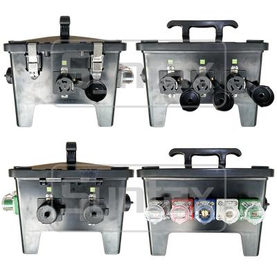 China Syntax MP24 IP67 Waterproof Portable Power Distribution Units With 400A 600v IP67 Camlocks 37*34*33CM for sale