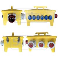 China Syntax MP36 Portable Power Distribution Boxes IP67 Waterproof 125A/5P Inlet Three Phase Electric Power Distro 47.8*34*33CM for sale
